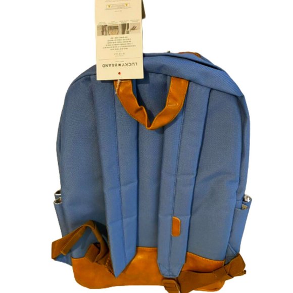 Lucky Brand | Bags | Lucky Brand Backpack Good Luck Clover Logo 2 In X ...